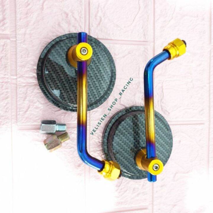 Universal Two Tone Carbon Round Mirror | Lazada PH