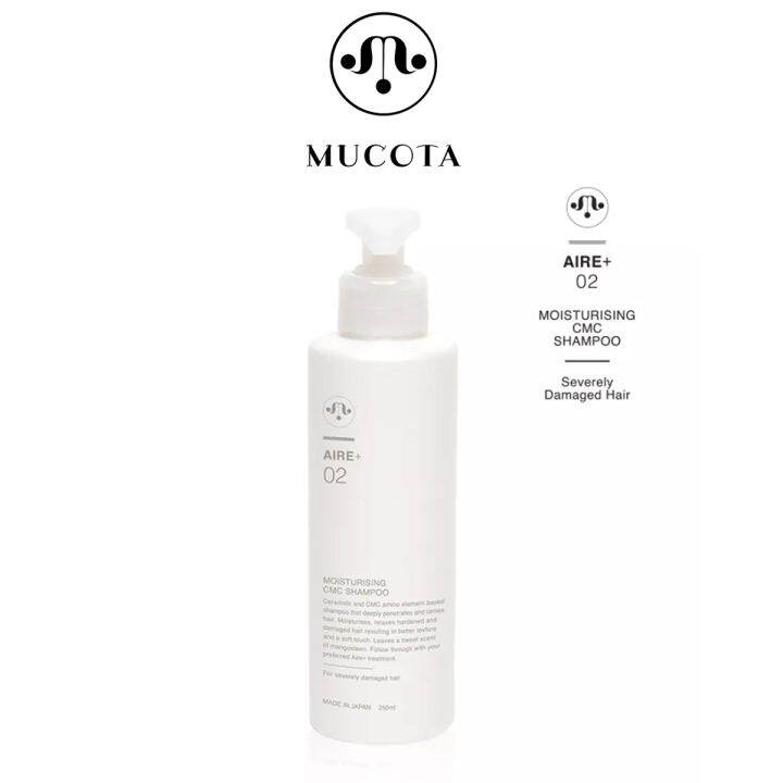 Mucota Prime Aire+ 02 Moisturizing CMC Shampoo 250ml - For Severely Damaged Hair | Lazada