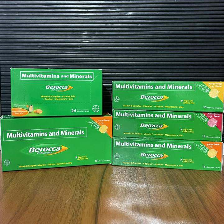 Berocca Performance 15 Orang Flavour Effervescent Tablets/Orange 30 Effervescent Tablets | Lazada PH