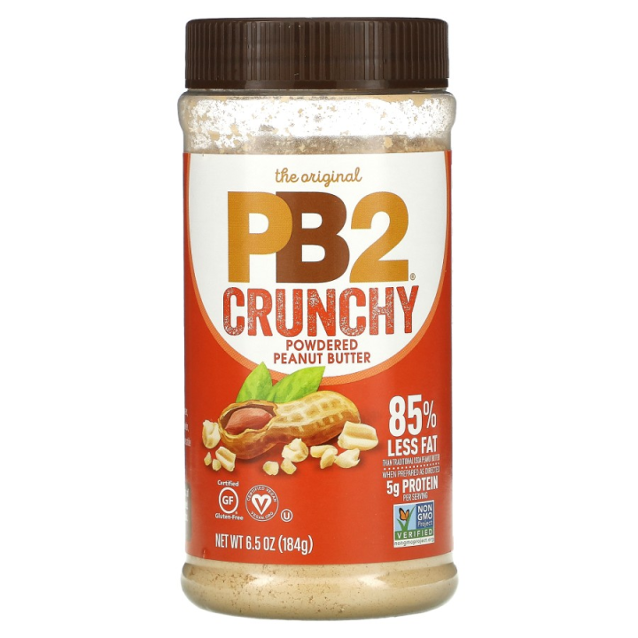 PB2 Crunchy Powdered Peanut Butter 85% Less Fat Non GMO 184 Gram ...
