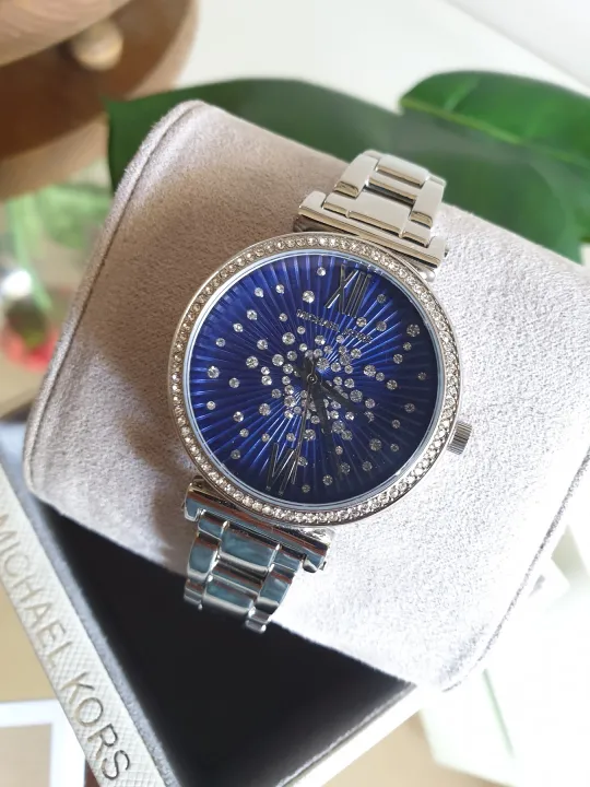 Michael Kors MK3971 Sofie Two-Hand Silver-Tone Stainless Steel Watch ...