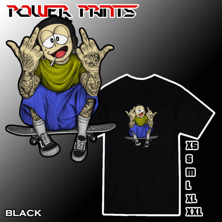 Doraemon Skater Gangster Nobita Shizuka Cartoon Character Customized ...