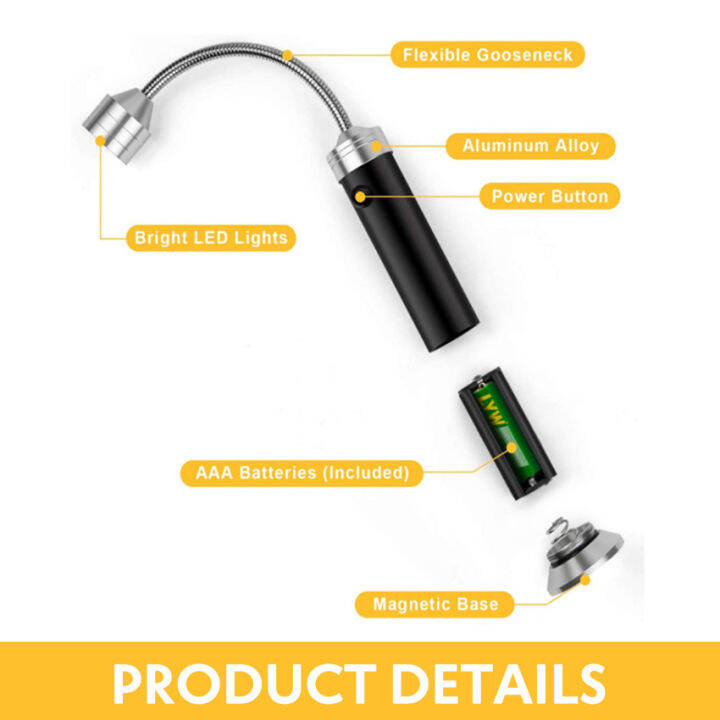 LED Bendable BBQ Grill Flashlight Super Bright Magnetic BBQ Base ...