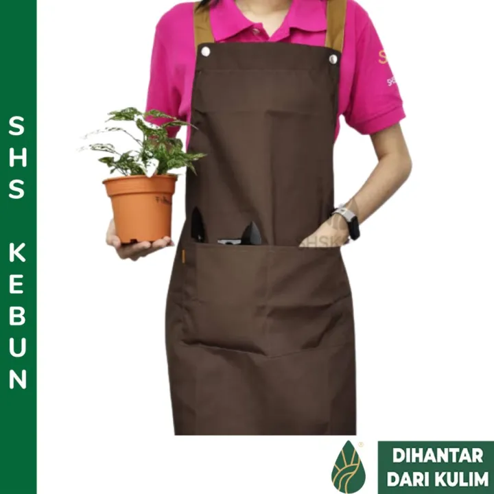 Apron Cotton for Garden Adjustable Apron Florist Bakery Apron Kebun ...