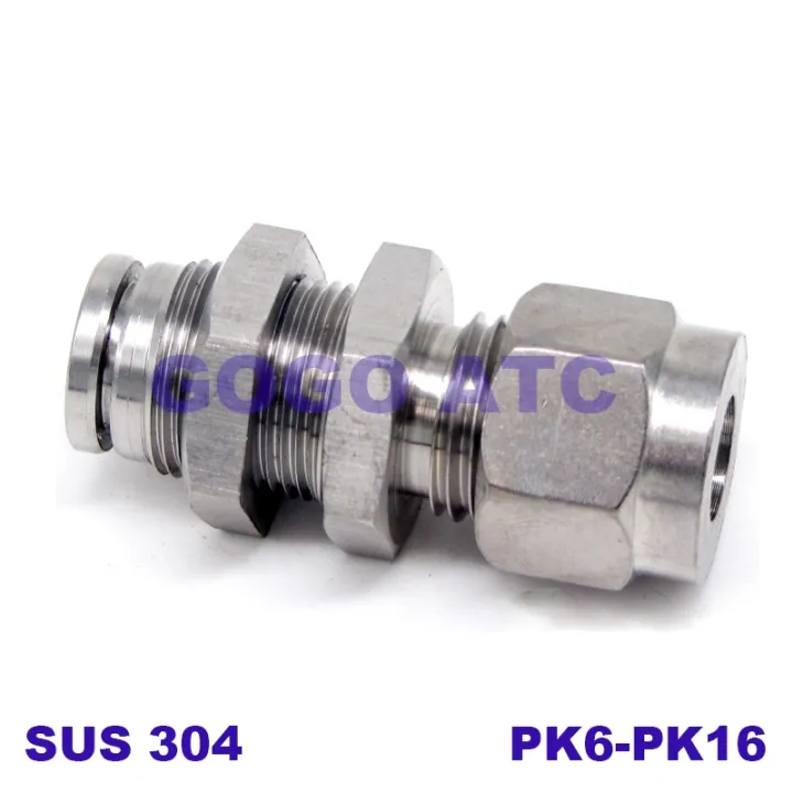 Stainless steel 304 ferrule quick insertion through plate PK6 16 ...