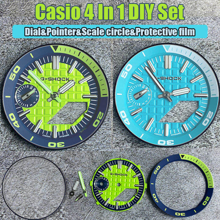 4 IN 1 SET MOD Kit Watch Dial Case For GA2100 Modified Accessories For ...