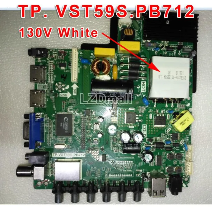 TP.VST59S.PB712 (130V White) LCD TV 3in1 Driver Board Universal LCD Controller Board TV ...
