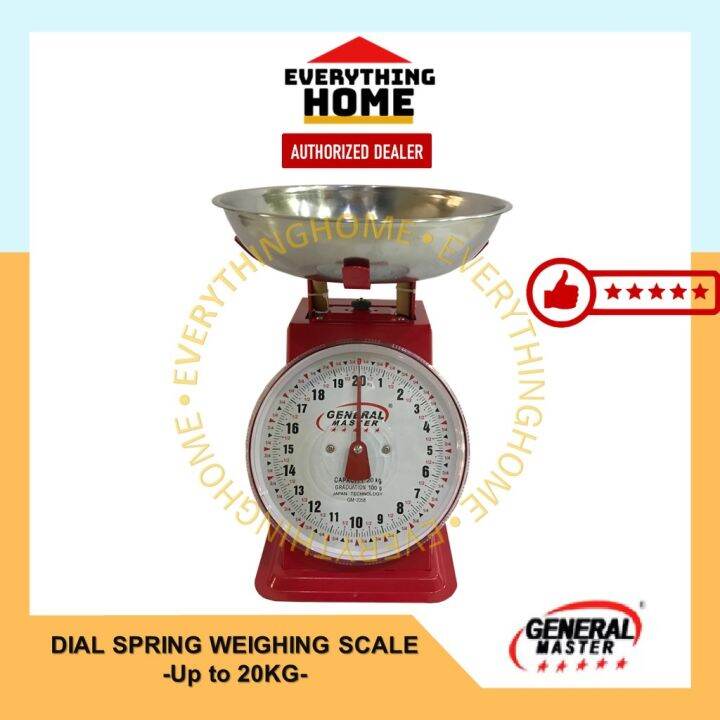 General Master Weighing Scale 20 KG Dial Spring Scale (Timbangan) / GM ...