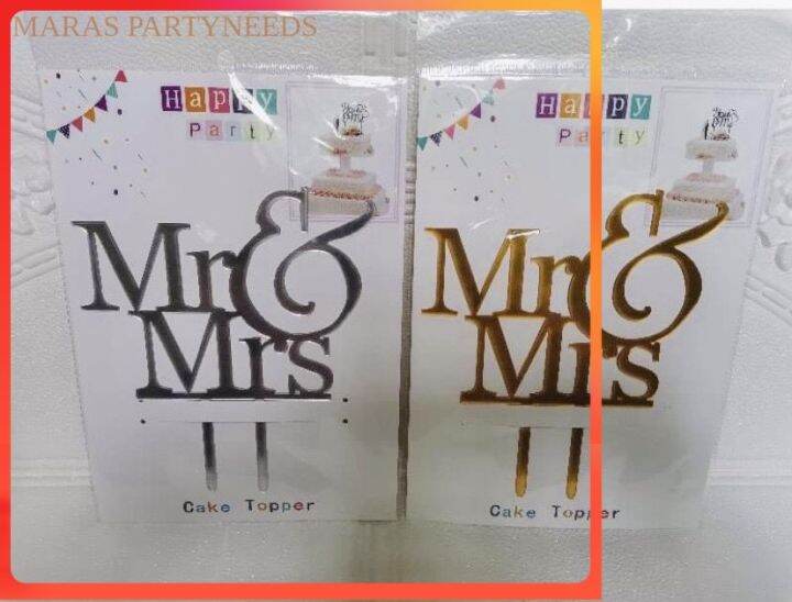 Mr/Mrs Big Cake Topper | Lazada PH