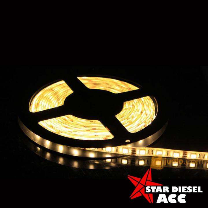LED STRIP 5 METER 5050 MATA BESAR 12V WARM WHITE | Lazada Indonesia