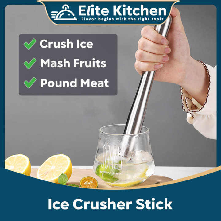 Elite Kitchen - Stainless Steel Wine Mixing Stick Cocktail Muddler ...