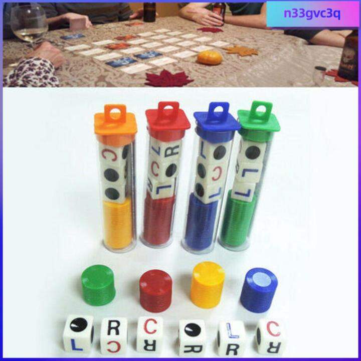 【COD&Ready Stock】Hot Sale LCR Left Center Right Dice Game Set Leisure ...