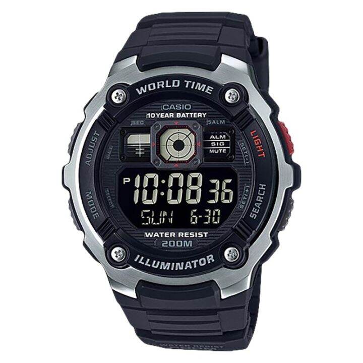 Jam Tangan Pria Casio General AE-2000W-1BVDF WR 200M Men Digital Dial ...
