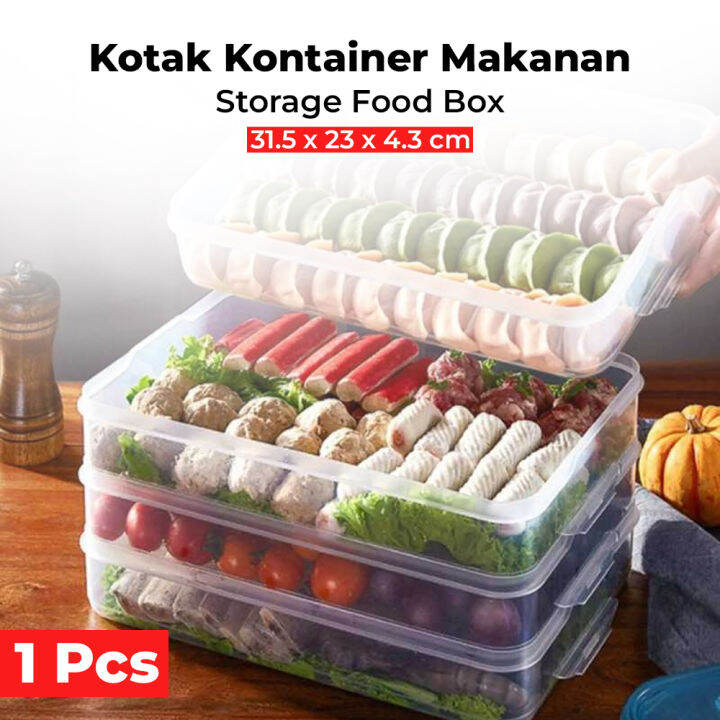 Kotak Kontainer Makanan Kulkas Storage Food Box | Lazada Indonesia