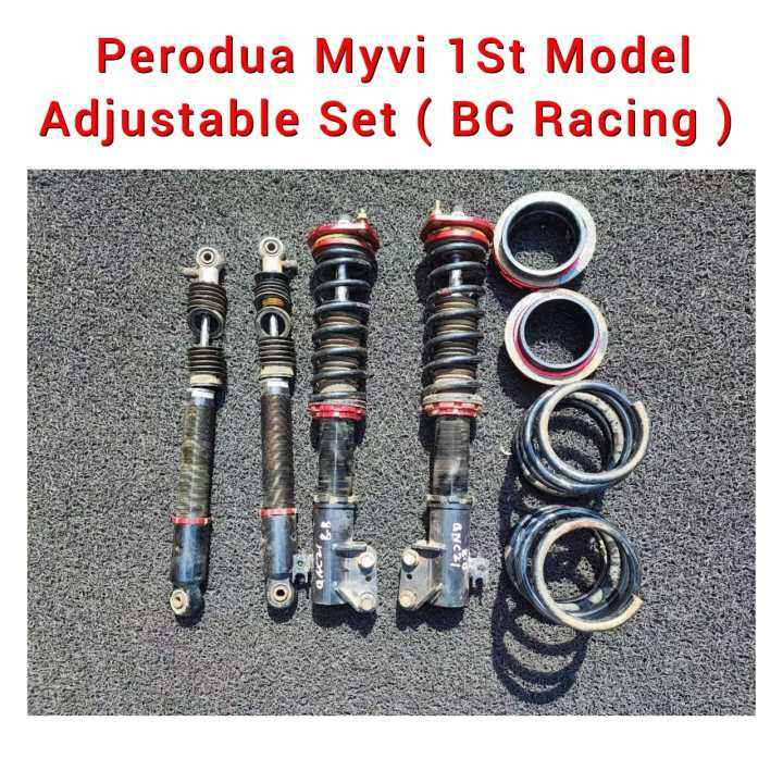 Perodua Myvi BC Racing Front & Rear Adjustable Set ( Hi Low Soft Hard ...