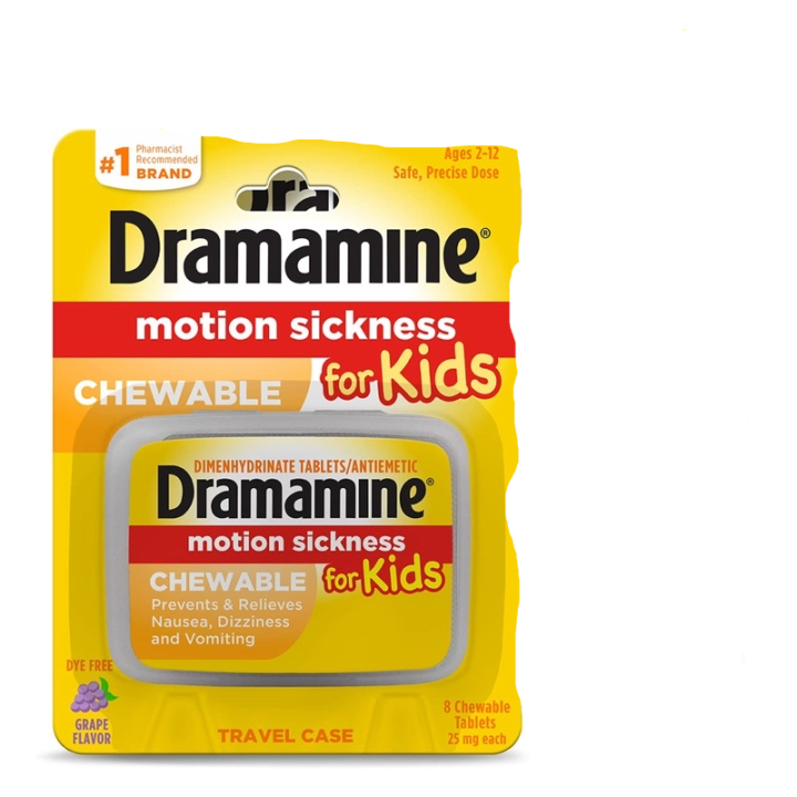 Dramamine motion sickness Chewable for kids | Lazada.co.th