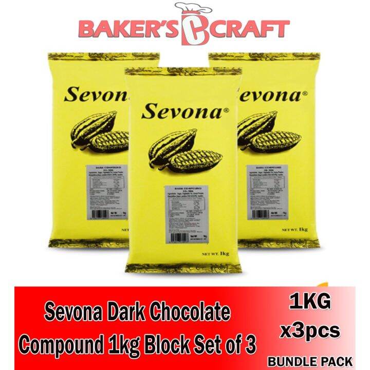 Sevona Dark Chocolate Compound 1kg Block Set of 3 . Sevona Is A Very ...