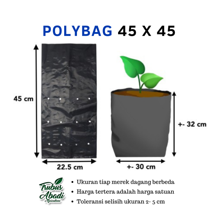 Polybag Tanaman Pot Plastik Polibek Polibag Ukuran 45x45 | Lazada Indonesia