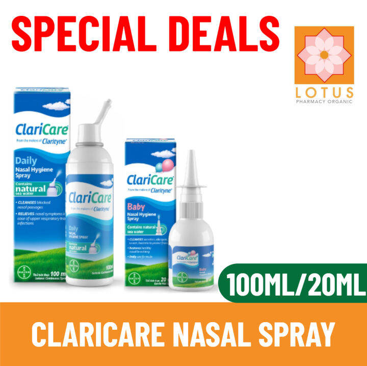 Claricare Nasal Hygiene Spray (20ml/100ml) | Lazada