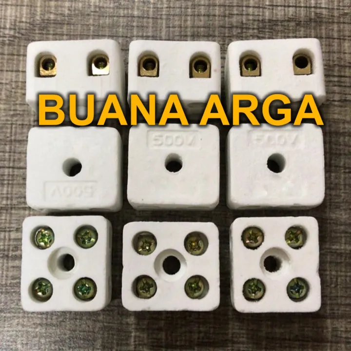 Terminal Blok Keramik 2 POLE 2W5H-15A BLOCK FORT | Lazada Indonesia