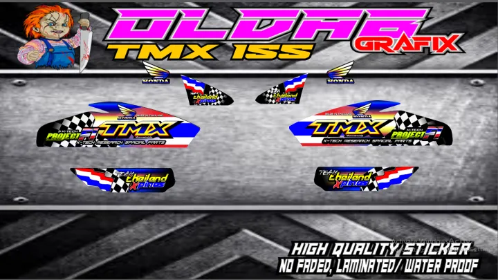 HONDA TMX 155 STICKER DECALS, THAI LOOK DESIGN, 020 | Lazada PH