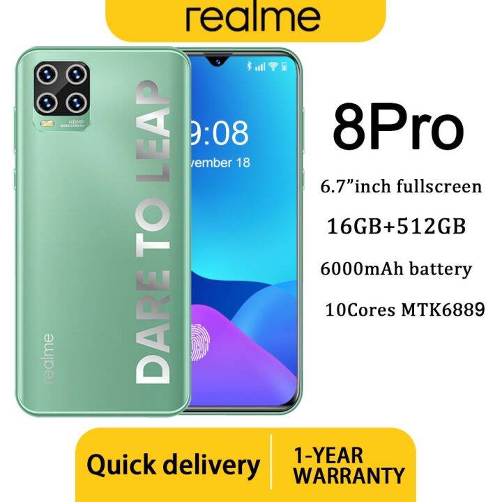 Realme 8 pro 5G phone 512GB Large Memory smartphone High Performance ...