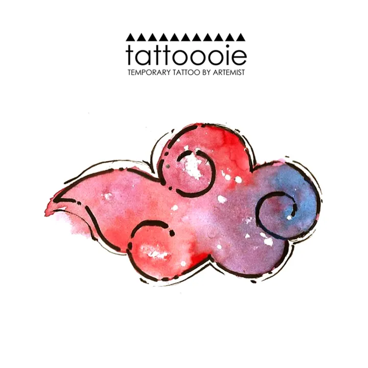TATTOOOIE - TEMPORARY TATTOO - NARUTO AKATSUKI CLOUD | Lazada PH