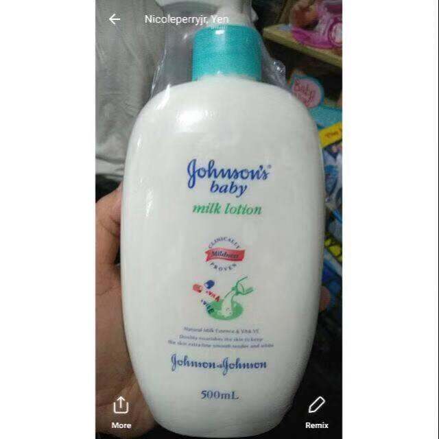 MZ Mall JOHNSON`S BABY MILK LOTION 500 ml | Lazada PH