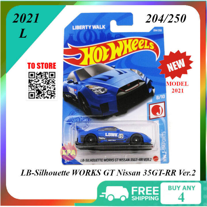 Hot Wheels JDM R35 Diecast Cars LB-Silhouette WORKS GT Nissan 35GT-RR ...
