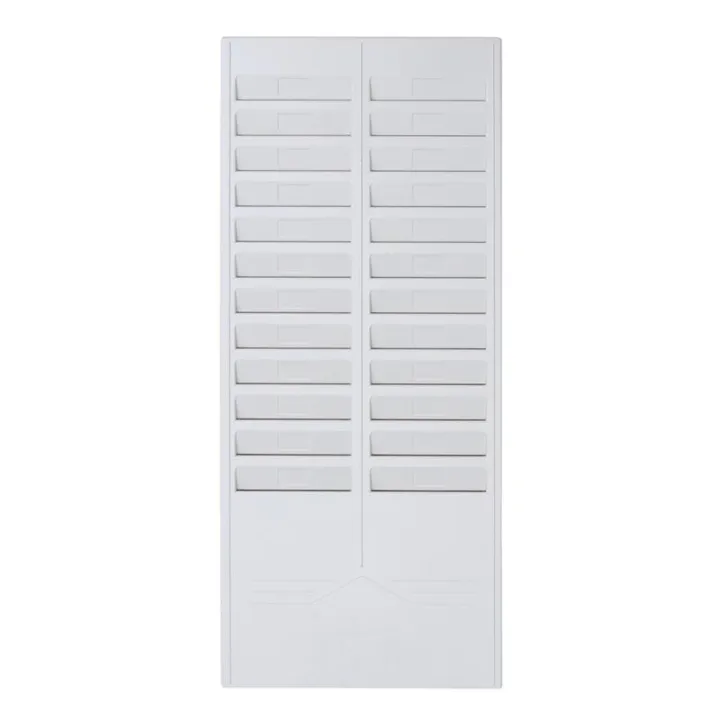 24 Slots Attendance Recorder Punch Time Rack Plastic Wall Mounted Cards ...