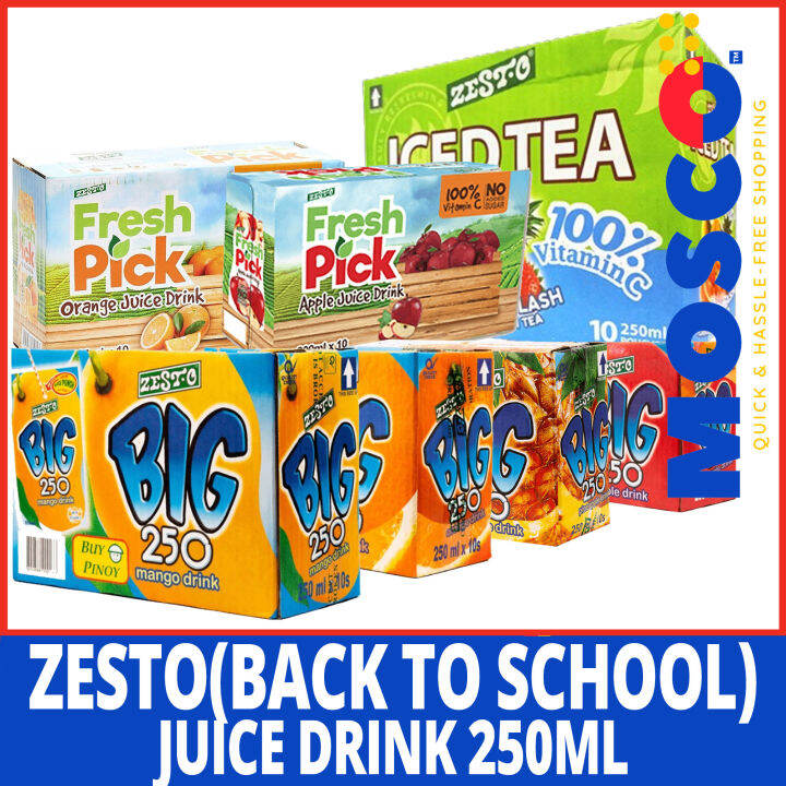 Zest-O Juice Drinks 250ml ♦ Zesto Big ♦Zesto Fresh Pick ♦ Zest Ice Tea ...