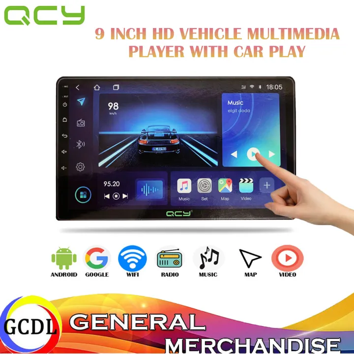 QCY T907 9 INCH Head Unit 2+32gb Anroid 11 HD Vehicle Multimedia Player ...