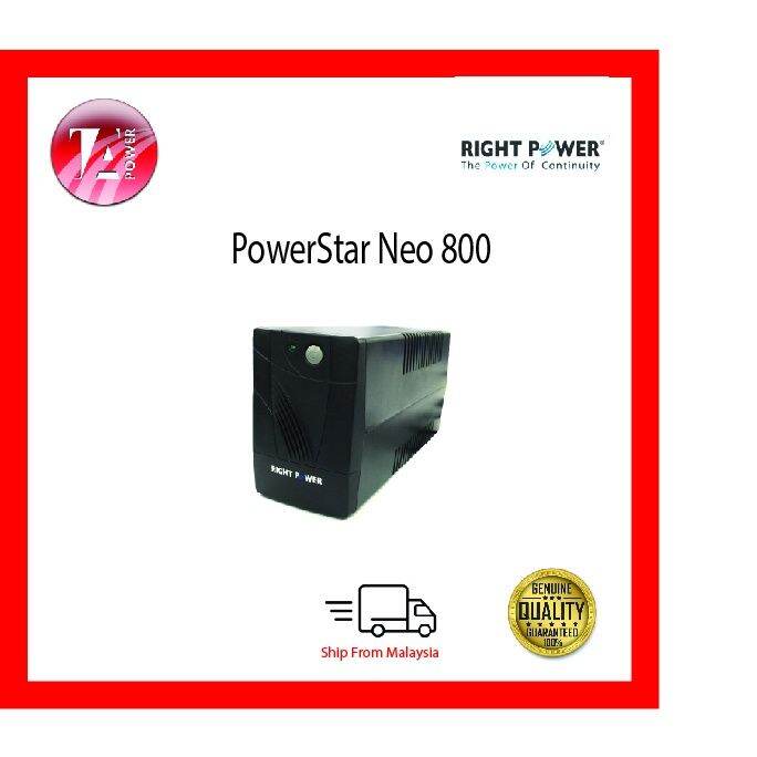 [PRE ORDER] Right Power PowerStar NEO 800 Line Interactive UPS 800VA ...