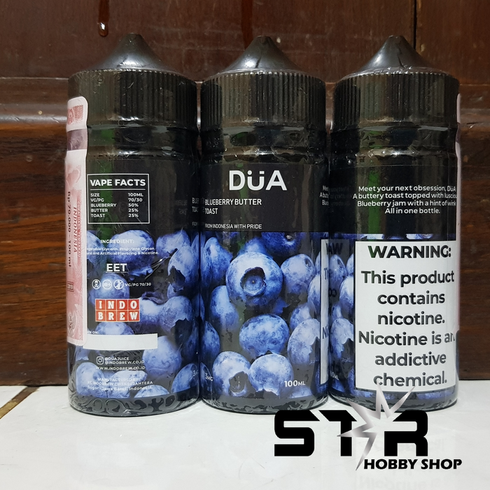 INDOBREW DUA BLUEBERRY BUTTER TOAST 100ML PREMIUM VAPE LOKAL E LIQUID ...