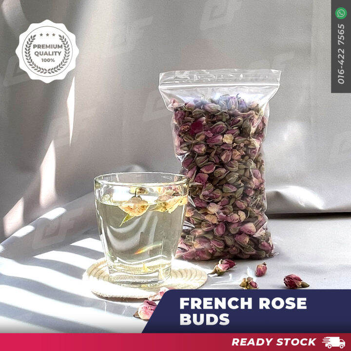 [Premium] Natural Dried French Rose Buds Flower Herbal Tea 法兰西玫瑰花茶 | Lazada