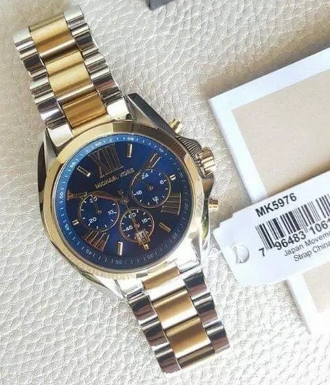 Blue Dial Two-tone Chronograph Women's Watch-MK5976 | Lazada PH