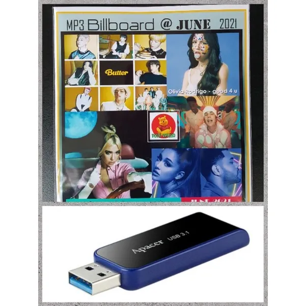 ข้อเสนอสุดพิเศษ USB-MP3 สากลรวมฮิต Billboard Chart Top 100 June 2021 ...