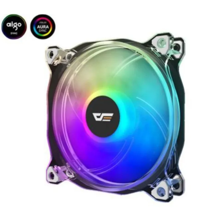 darkFlash CF8 120mm RGB LED Case Fan Cooling Fan for PC Cases CPU ...