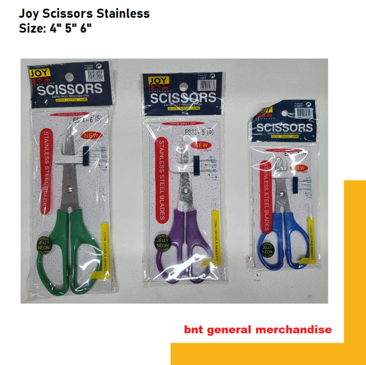 Joy scissors stainless 4", 5", 6" | Lazada PH