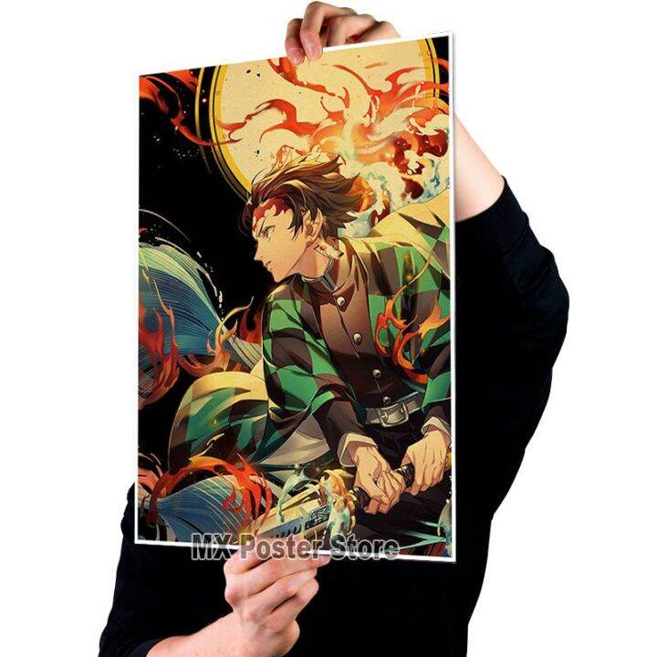 Demon Slayer Mural Anime Character Tanjiro Kamado Zenitsu Agatsuma ...