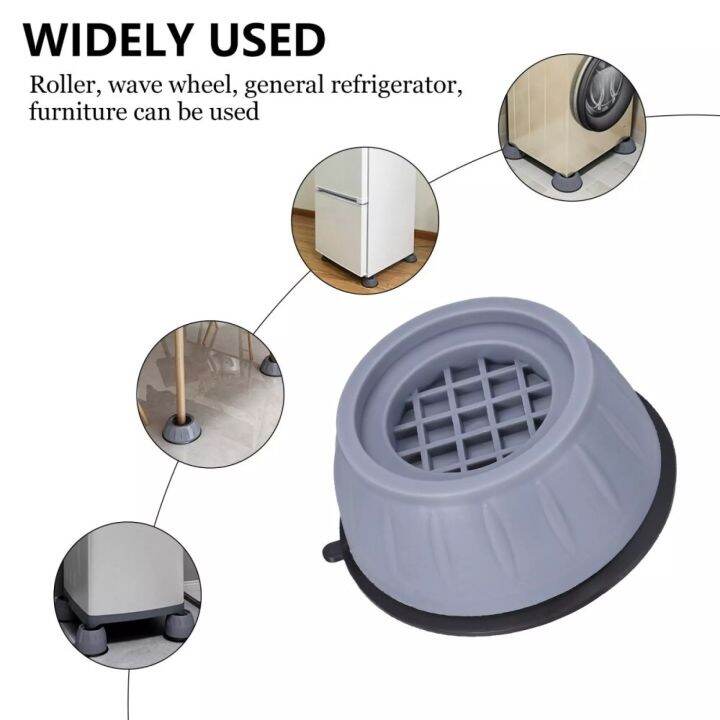 4pcs Washing Machine Foot Pads Round Base Pulsator Non-slip Anti ...