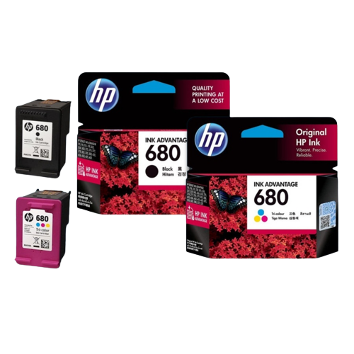 Cartridge Tinta HP 680 Black / 680 Color HP680 HP680B / HP680C Original ...