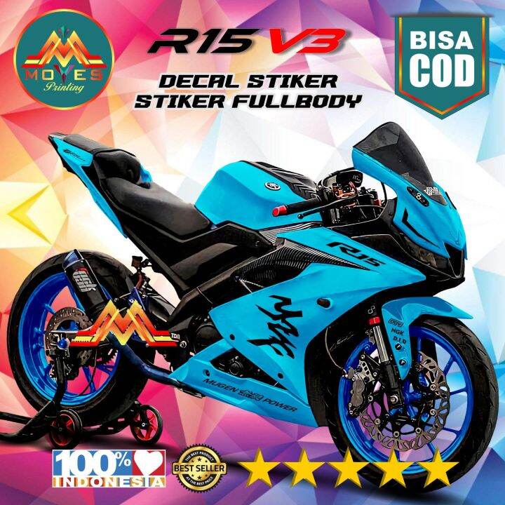⭐⭐⭐⭐⭐ ( cod ) stiker r15 v3 decal stiker motor r15 v3 stiker full body ...