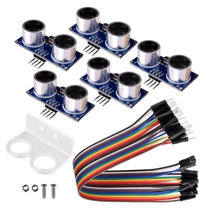 5Pcs Hc-Sr04 Distance Measuring Sensor Module Kit for Arduino Mega2560 ...