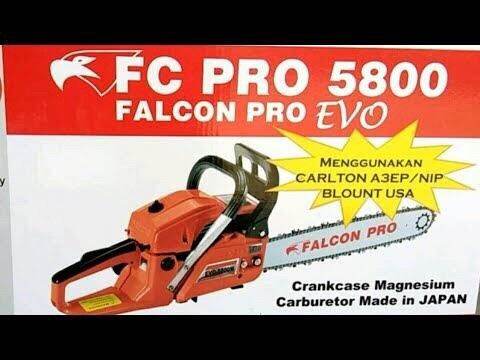 Chainsaw Falcon Pro EVO 5800 M complete Bar Baja 22 inchi | Lazada ...