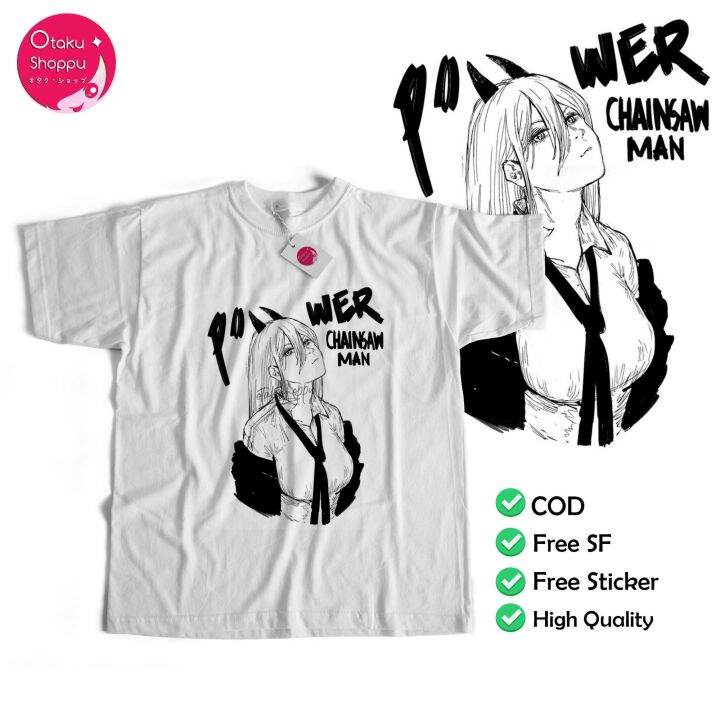 Power Chainsaw Man B&W Design Chainsaw Man Anime Shirt HelloCollection ...