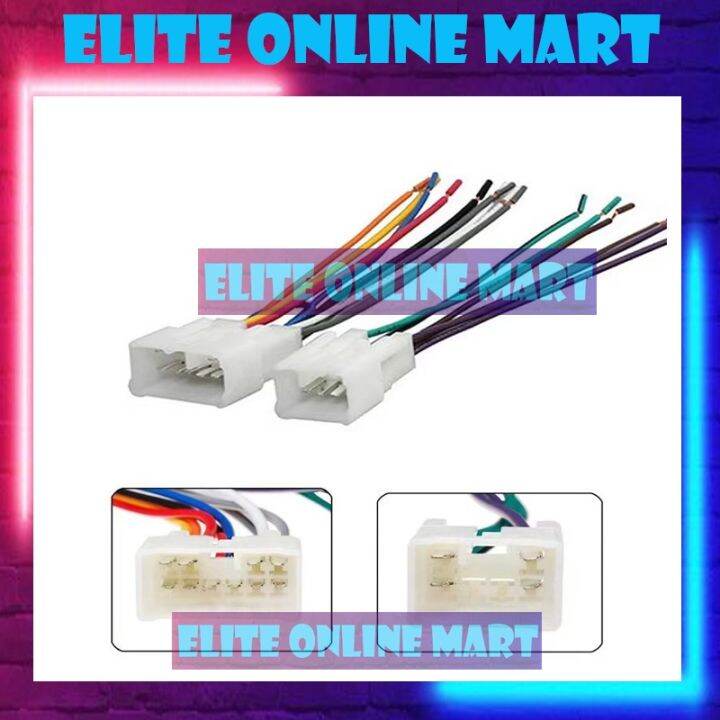 Car Radio Player Female Wire Socket Harness For Perodua Axia Myvi Alza ...