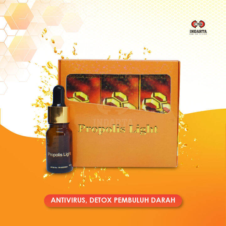 PROPOLIS LIGHT[2 botol], Herbal untuk stroke,kolesterol dan melancarkan ...