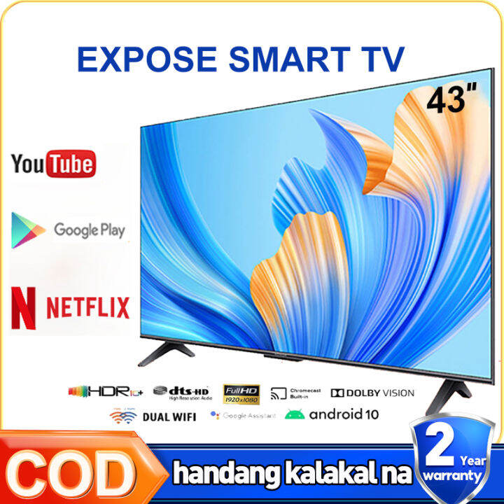 Smart TV 32" android TV 32 inch HD flat screen 43 inch smart tv sale Multiple ports evision ...