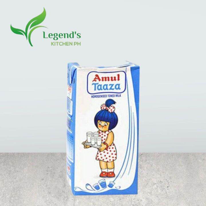Amul Taaza Milk| Full Cream Milk| Toned Milk (SOLD BY BOX- 12PCS ...